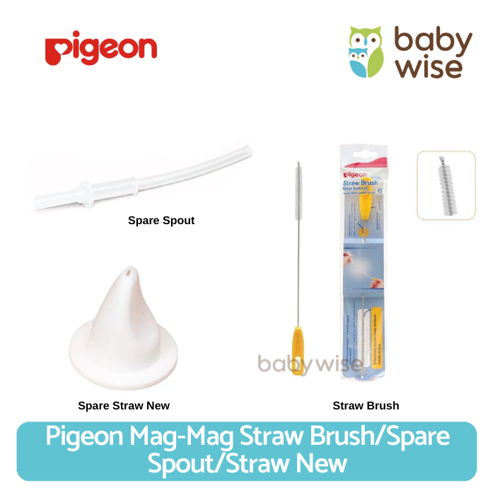 Jual Pigeon Mag-Mag Straw Brush/Spare Spout/Straw New - Sedotan ...