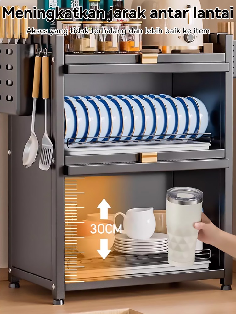 Jual Rak Piring Tertutup Rak Cuci Piring Stainless Pengering Piring ...