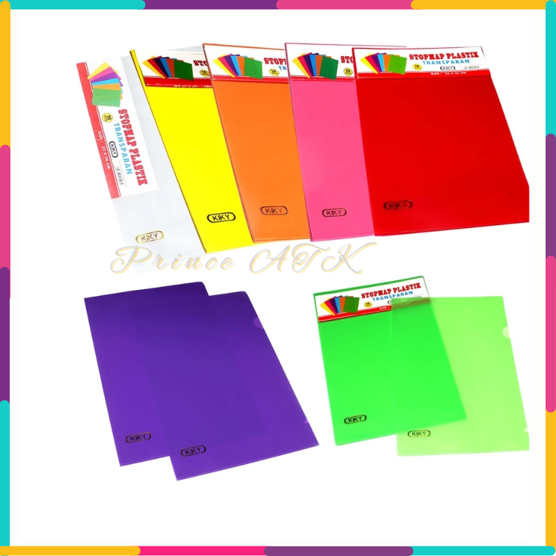 Jual MAP PLASTIK L ISI 12 PCS MERK KIKY TRANSPARANT UKURAN FOLIO ...
