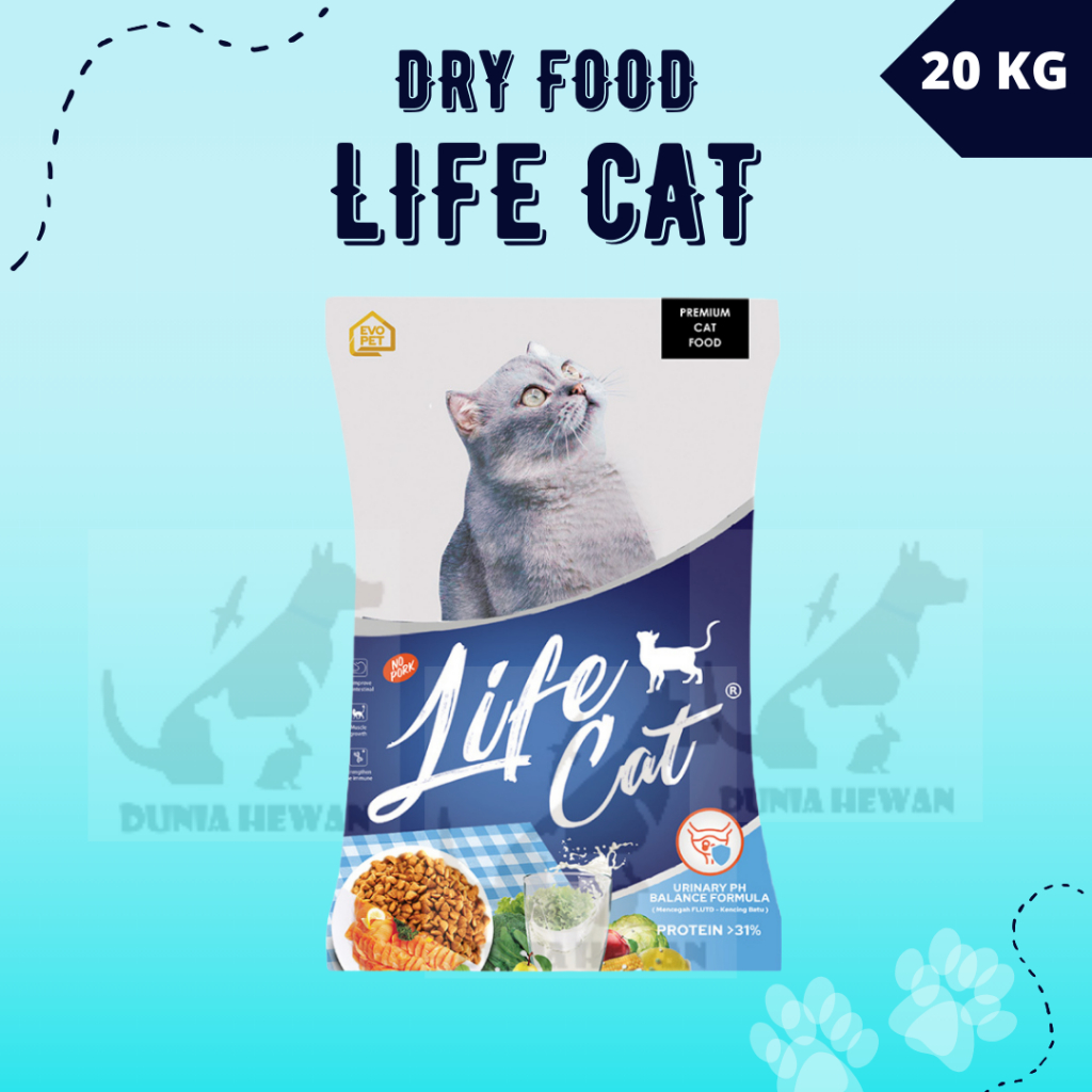 Jual LIFE CAT DRY FOOD Makanan Kucing Kering LIFECAT 20 kg 20kg ...