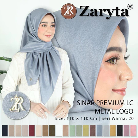 Jual ZARYTA Scarf Hijab Segi Empat Oskara Azara Voal Premium 110x110 cm, Polos Simple, Laser Cut ...