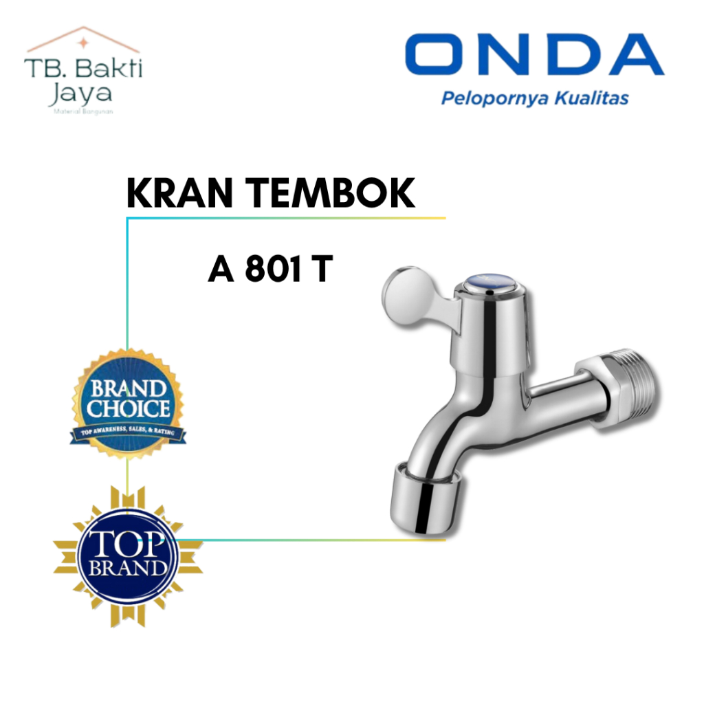 Jual KRAN TEMBOK / KRAN AIR ONDA A 801 T/ KRAN TAMAN | Shopee Indonesia