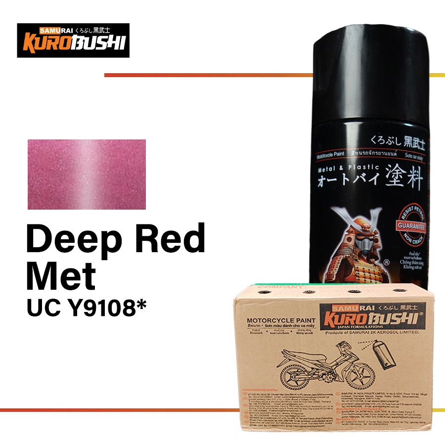 Jual Kurobushi Deep Red Met U/C UC Y9108* (1 DUS) | Shopee Indonesia