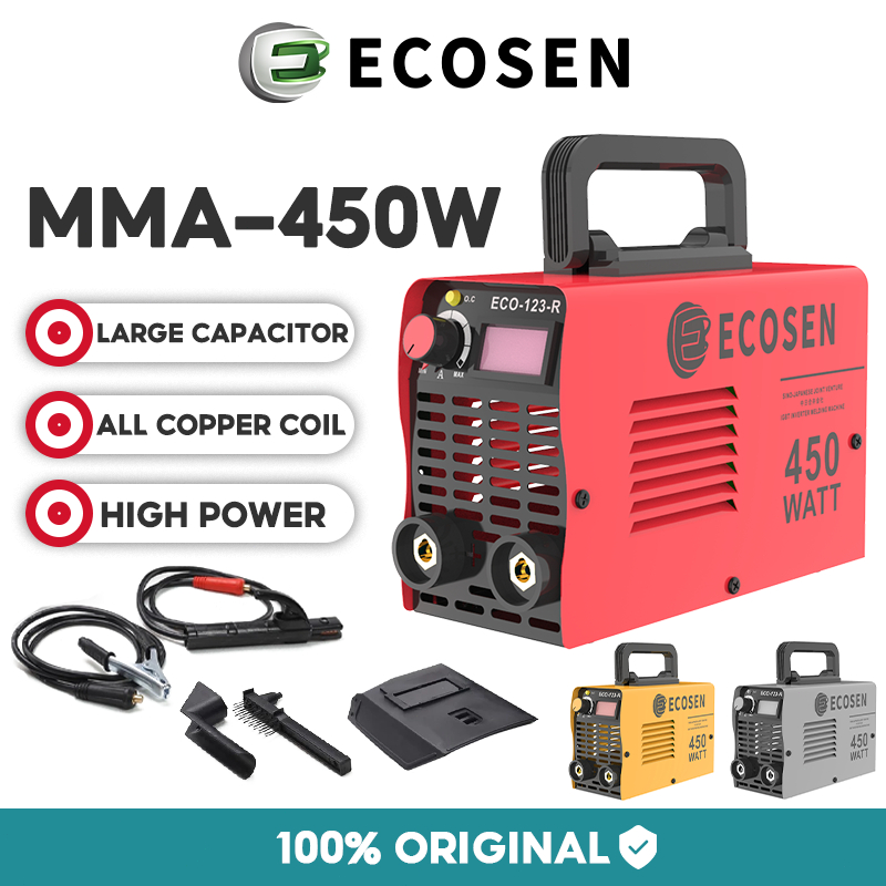 Jual ECOSEN Las Listrik Inverter MMA-450W Mesin Las Tampilan Digital ...