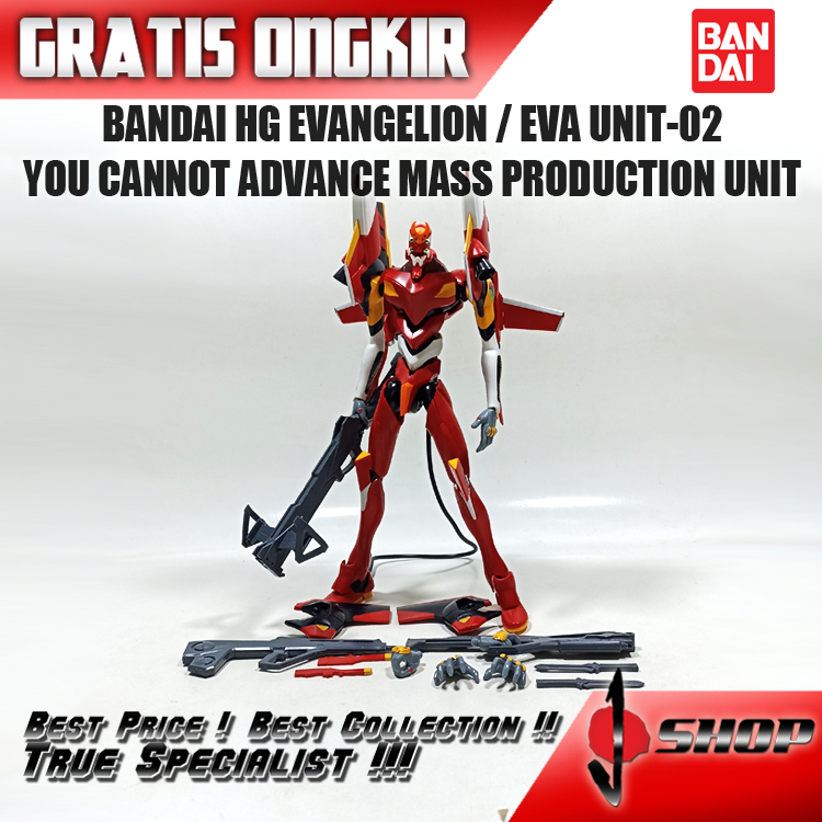 Jual BANDAI HG EVANGELION / EVA UNIT-02 YOU CANNOT ADVANCE MASS ...