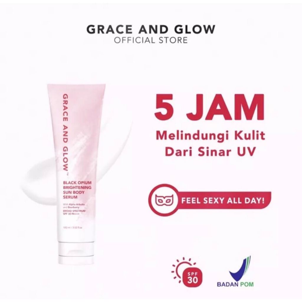 Jual Grace and Glow Brightening Sun Body Serum SPF 30 PA+++ 100ml ...