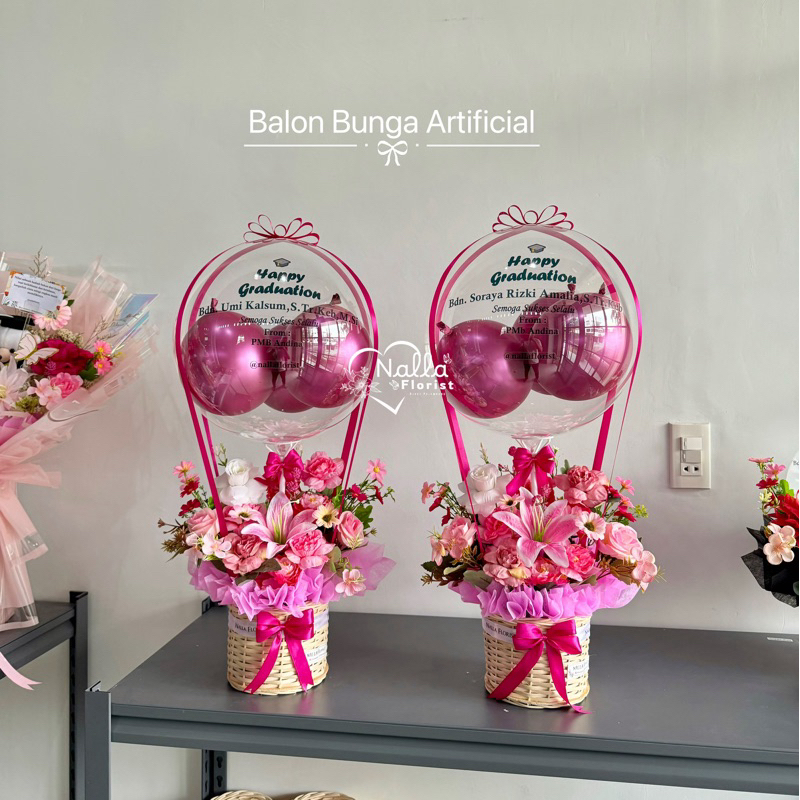 Jual Buket keranjang bunga balon pvc/bouquets wisuda/ulang tahun ...
