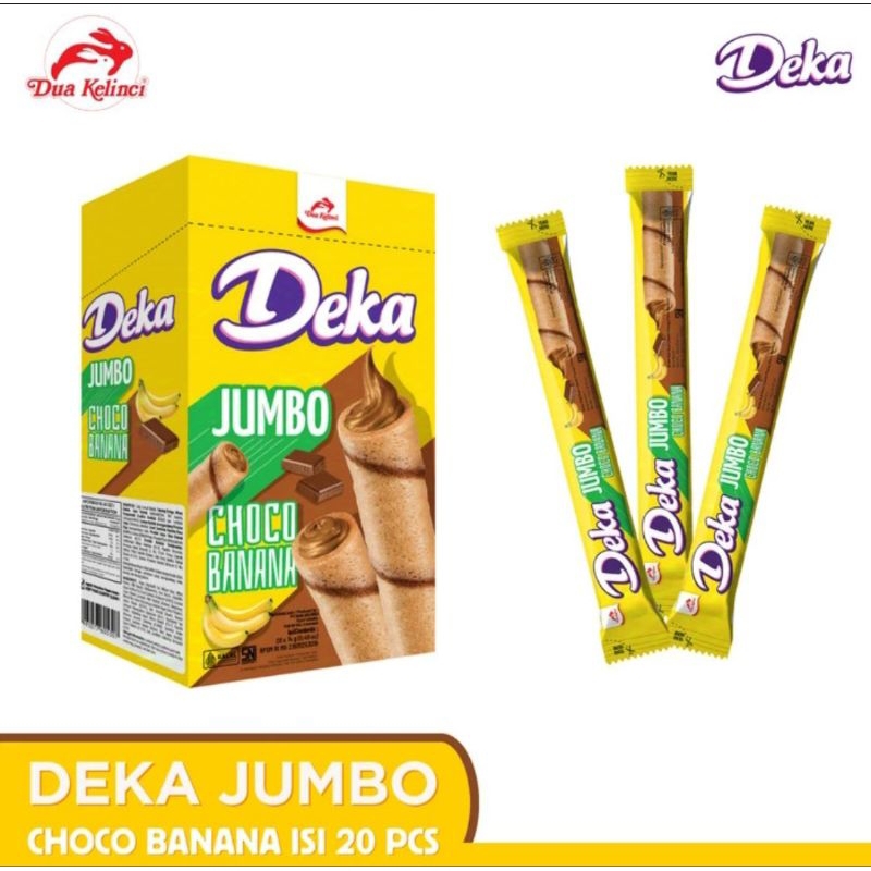 Jual Deka Wafer Roll Jumbo - Chochobanana (20x16g) | Shopee Indonesia