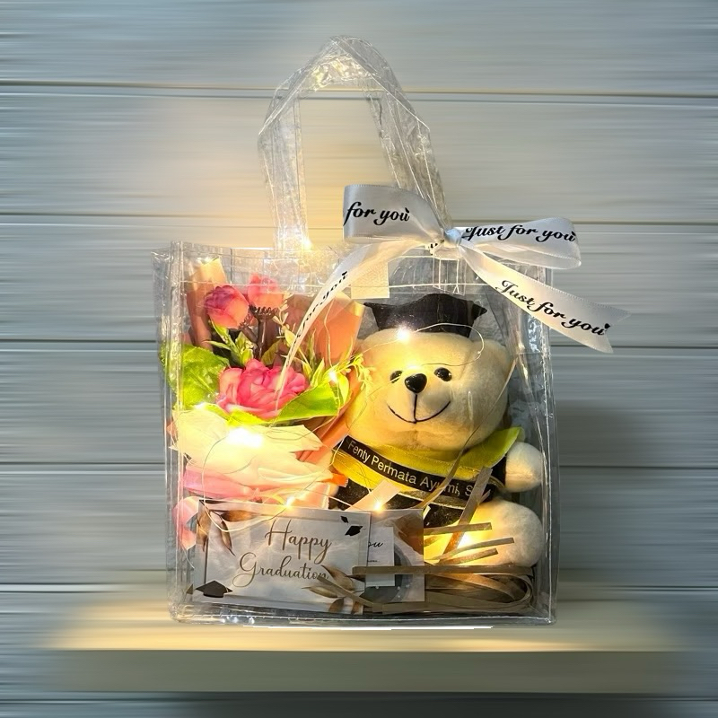 Jual READY! GIFT BAG FLOWER WISUDA DAN ULANG TAHUN FREE SLEMPANG BONEKA ...