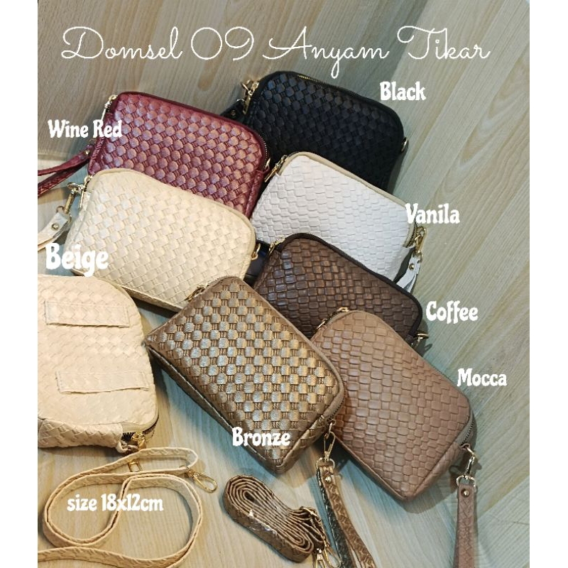 Jual Domsel 09 Anyam Tikar | Dompet/Tas Selendang | Shopee Indonesia