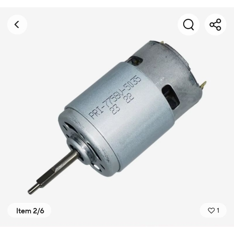 Jual Dinamo DC Motor RS-775 775 DC 12V - 24V AS panjang Long Shaft Axle ...