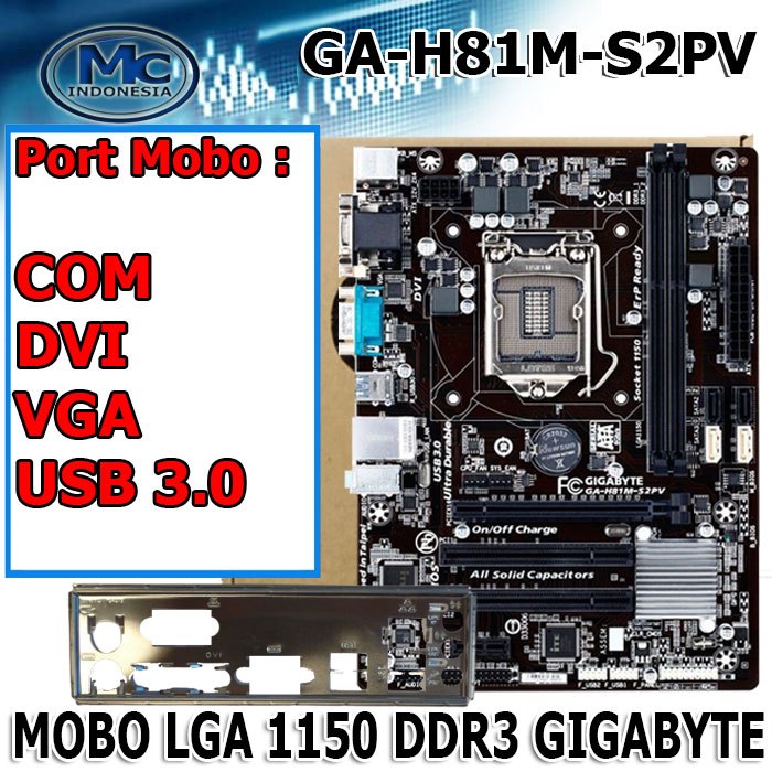 Jual Mainboard Mobo Intel LGA 1150 Onboard H81 GIGABYTE | Shopee Indonesia