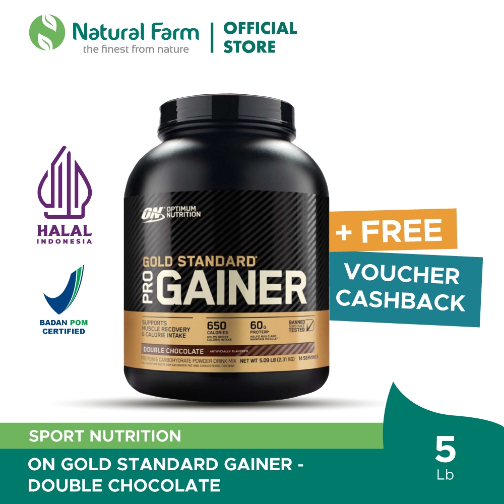 Jual Optimum Nutrition Pro Complex Gainer Double Chocolate 5.08 Lb ...