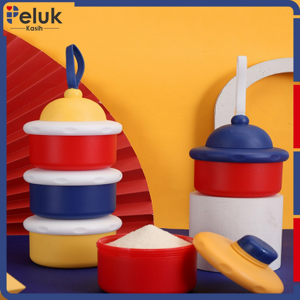 Jual Container Susu Formula Bayi 3 Susun Travel Portable / Dispenser ...