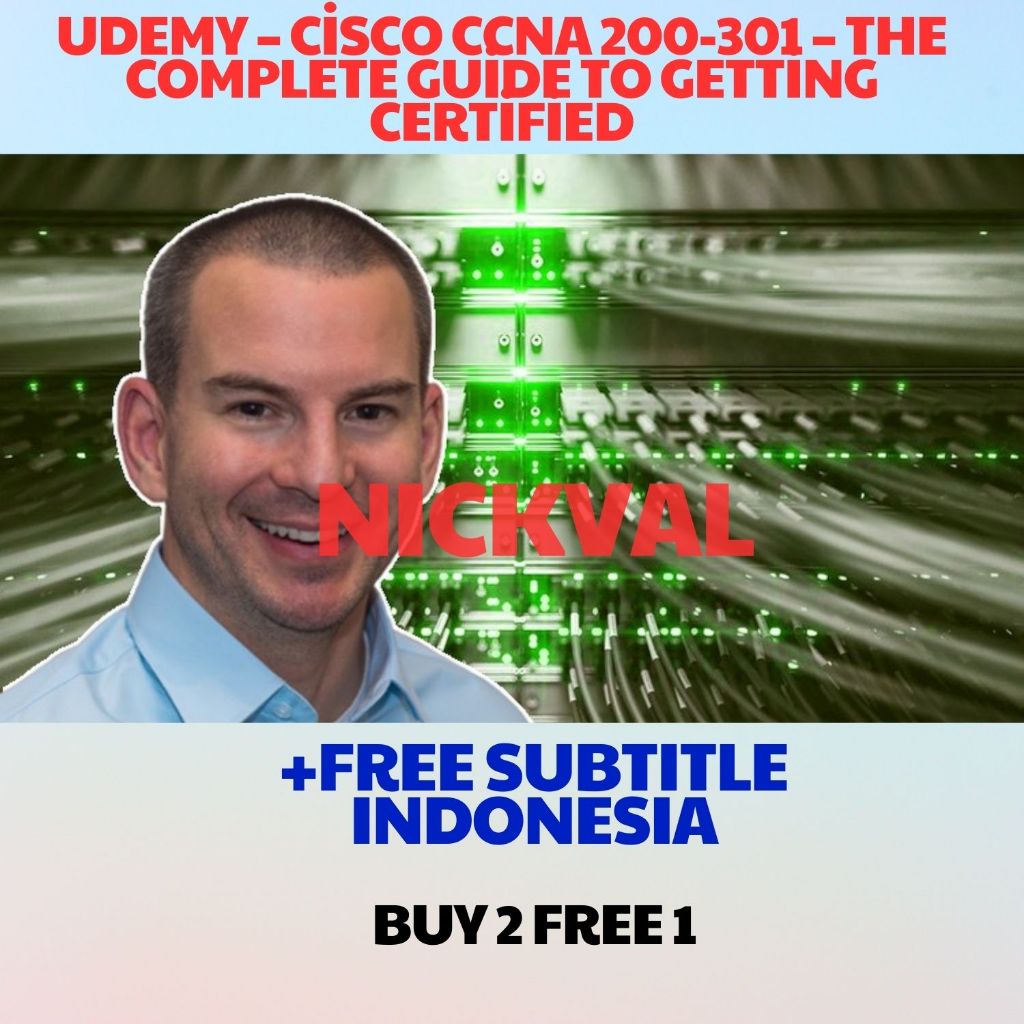 Jual Udemy – Cisco CCNA 200-301 – The Complete Guide to Getting Certified | Shopee Indonesia