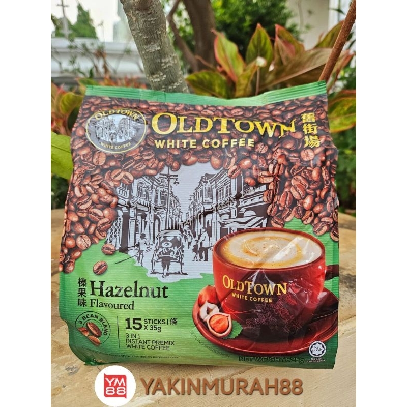 Jual KOPI OLD TOWN HAZELNUT 3IN1 WHITE COFFEE MALAYSIA ISI 15 SACHETS | Shopee Indonesia