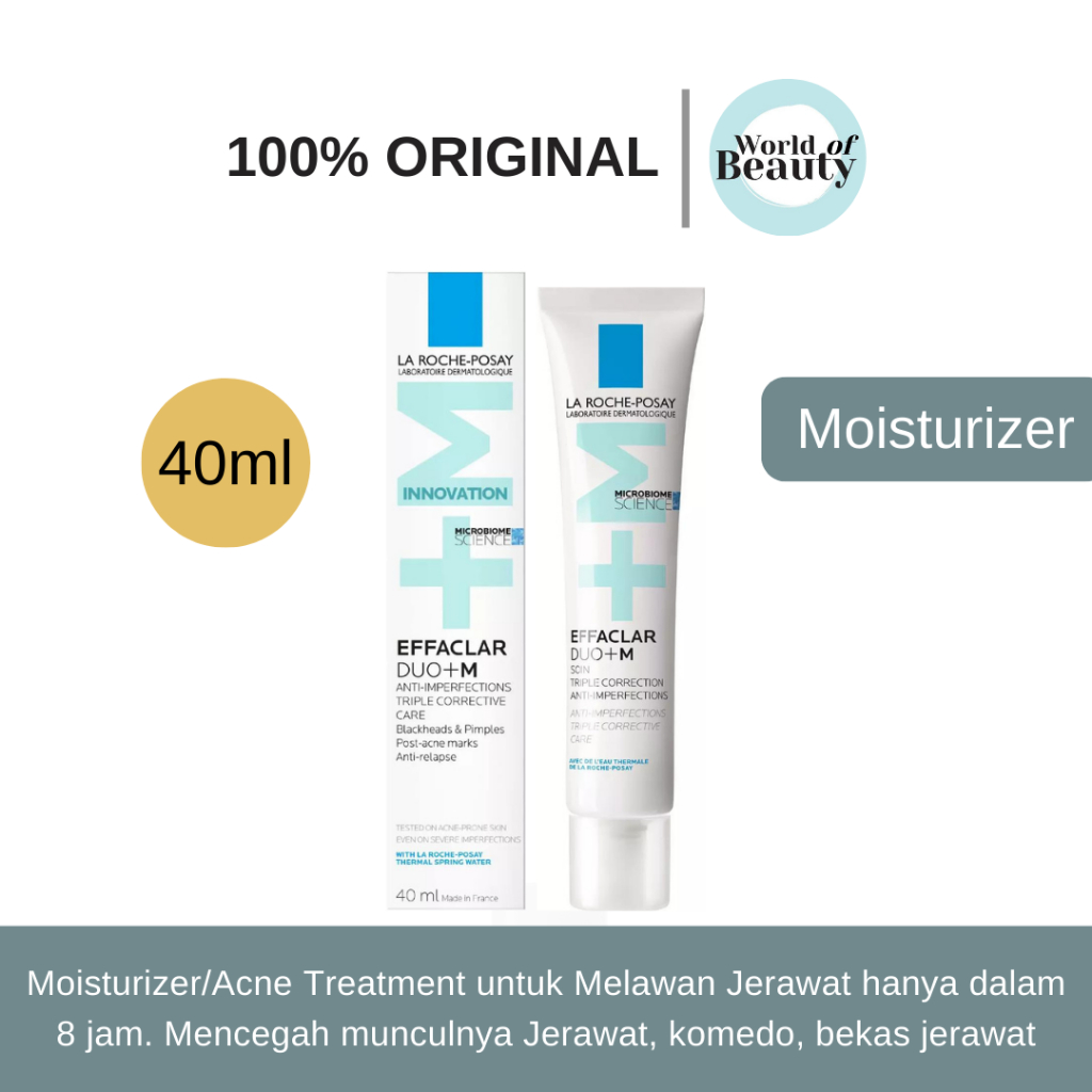Jual WOBS | ORIGINAL BPOM LRP Effaclar Duo+M 40ml - Moisturizer for ...
