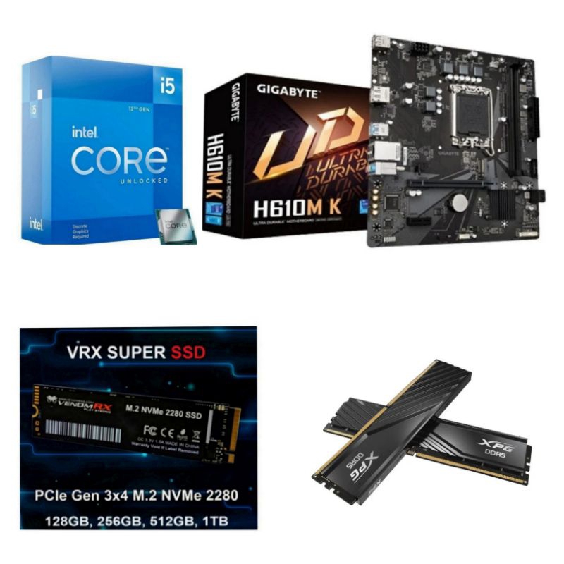 Jual Paket Processor Intel Core i5 12400 / i5 12400F Box Gen 12 LGA 1700 RAM DDR5 32GB | Shopee ...