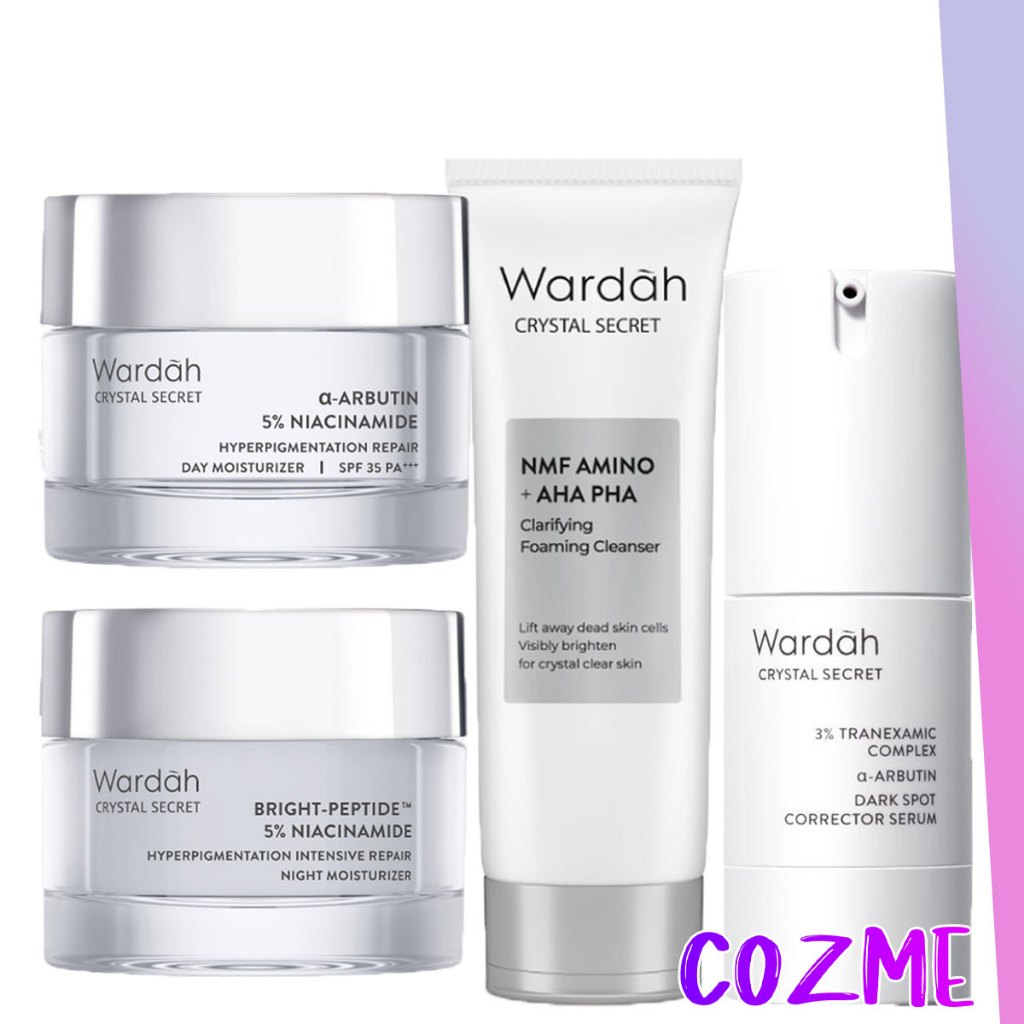 Jual [4 PCS] WARDAH Crystal Secret Day Cream Pot | Night Cream Pot ...