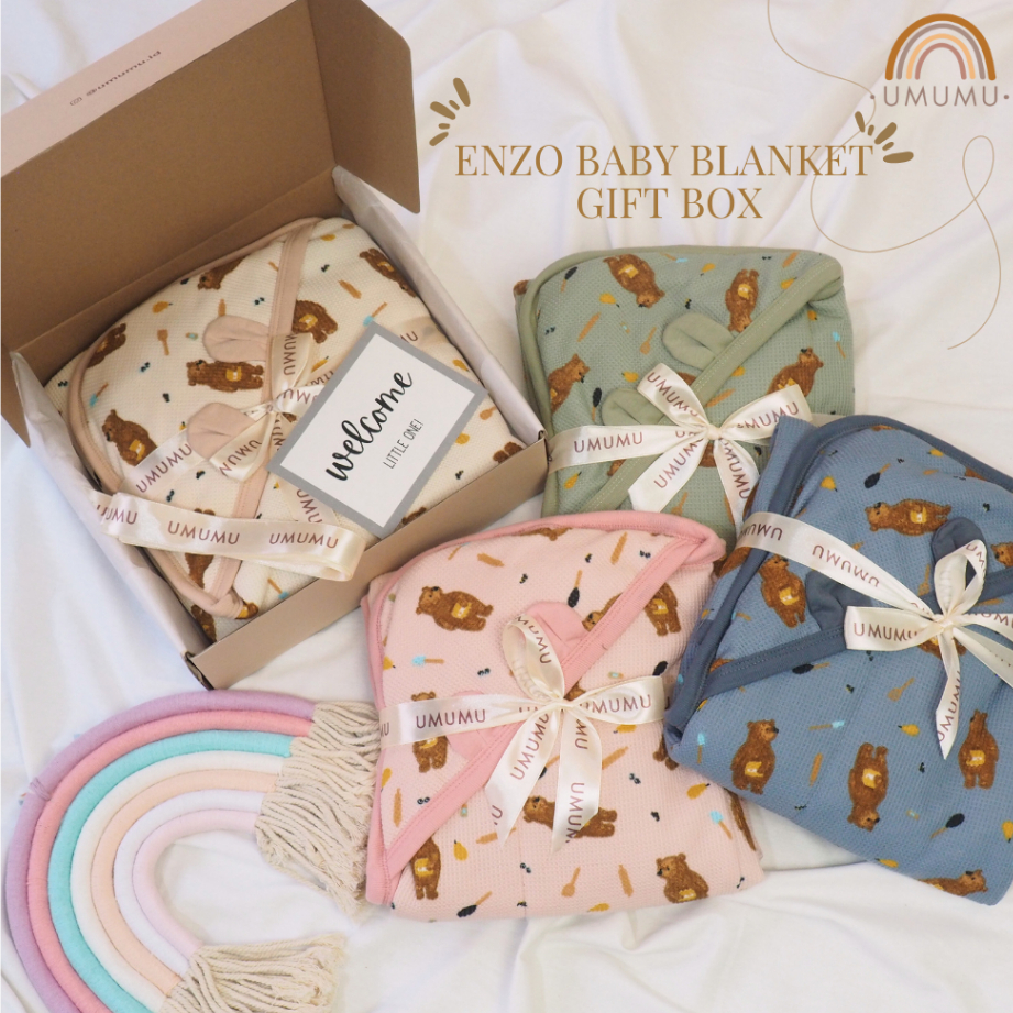 Jual UMUMU Enzo Baby Blanket Gift Box - Bedong Anak Laki-laki dan ...