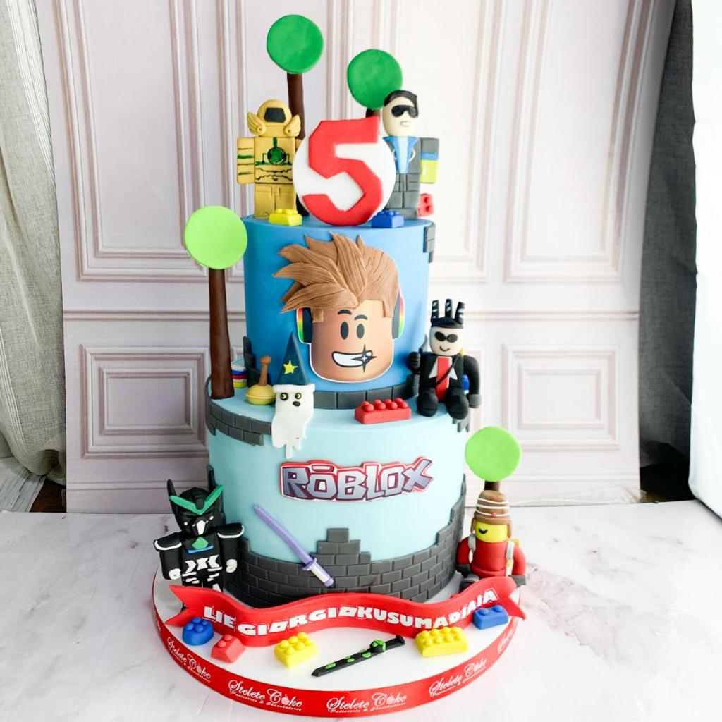 Jual Kue Ulang Tahun/Birthday Cake/Kue Ultah tema Roblox/Kue Birthday ...