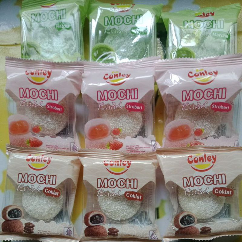 Jual 3 Bks. MOCHI STROBERI, COKLAT, KACANG TANAH,MATCHA 30g | Shopee ...