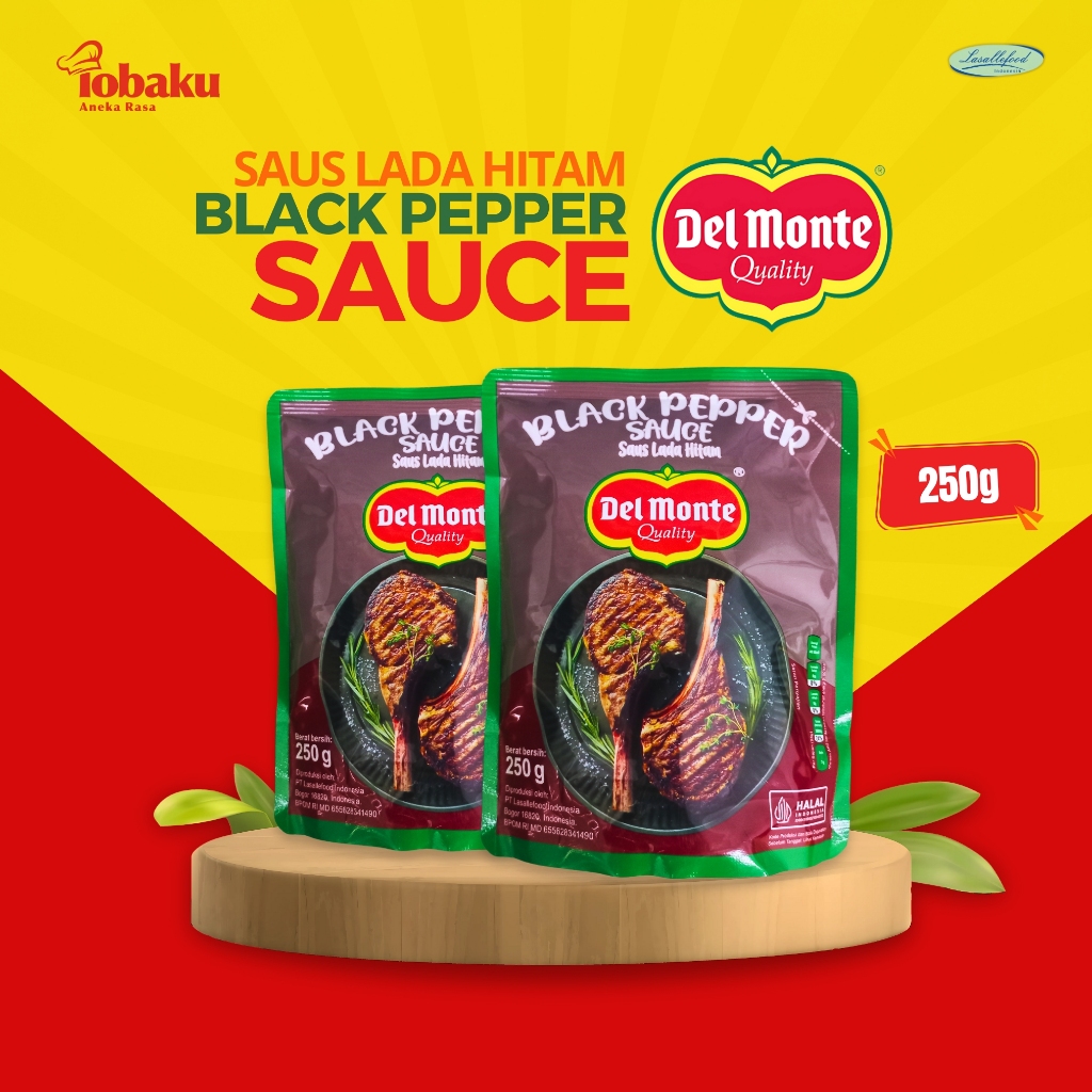 Jual Del Monte Black Pepper Sauce Saus Lada Hitam 250g _ | Shopee Indonesia