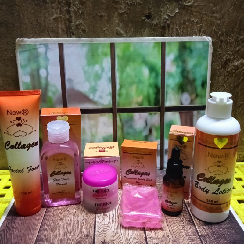 Jual paket Lengkap cream Collagen 7in1 original ( cream,sabun,serum ...