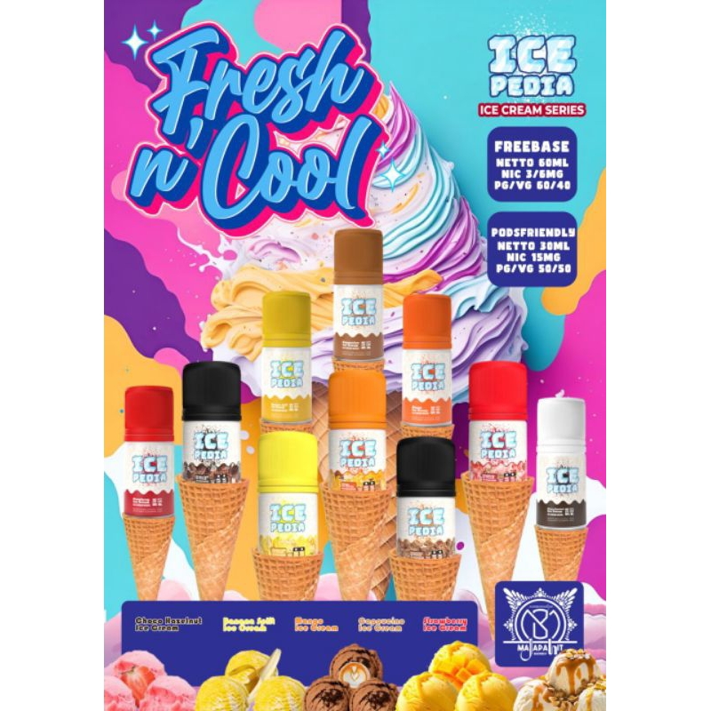 Jual LIQUID ICE PEDIA ICE CREAM SERIES 60ML by JEFF DISTRIBUTION ...