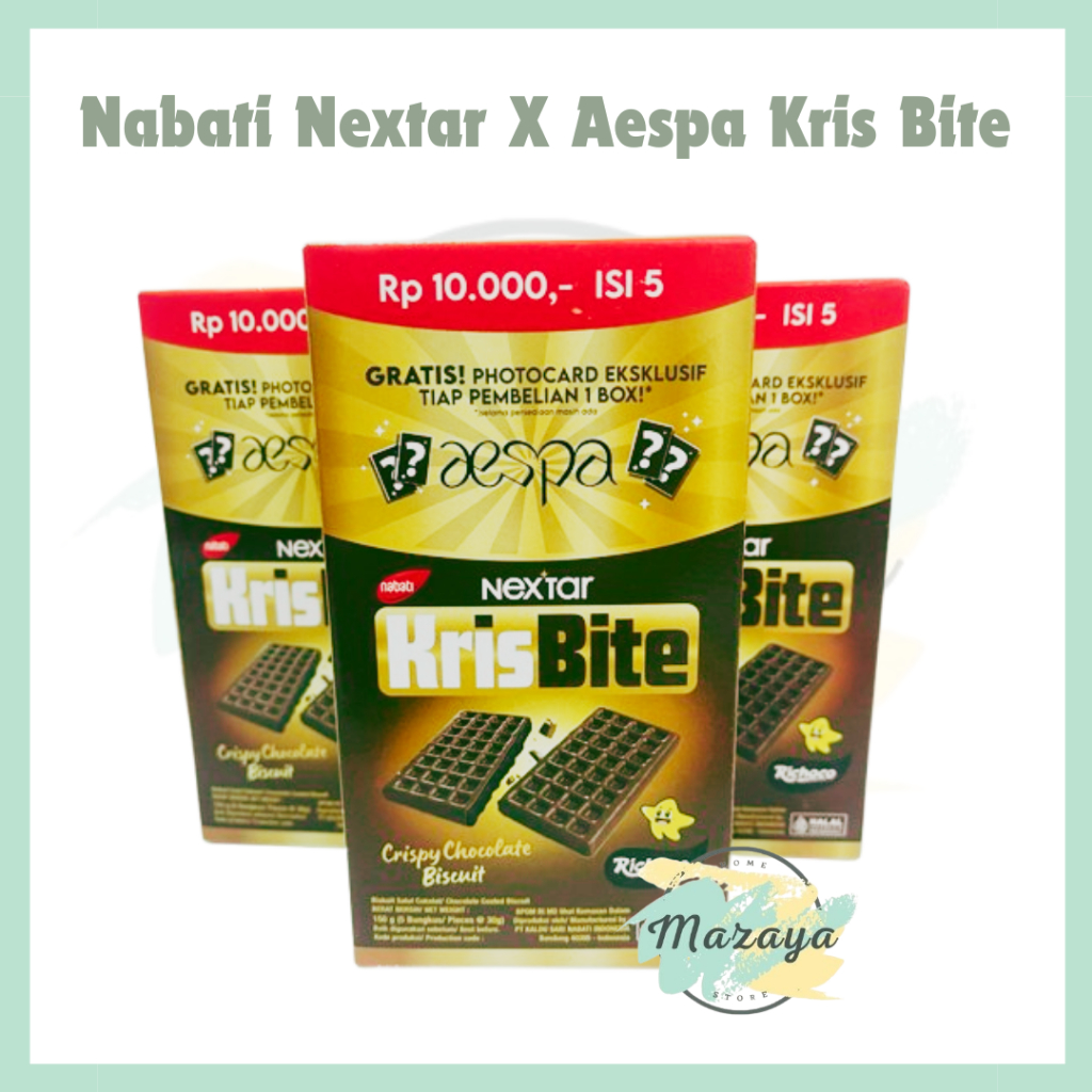 Jual NABATI NEXTAR X AESPA KRIS BITE ISI 5 PCS X 30 GR - MAZAYA ...