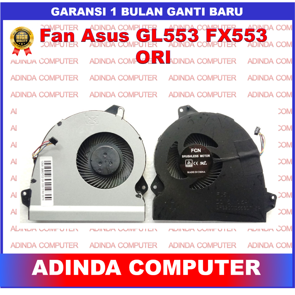 Jual Fan Asus ROG Strix GL553 FX553 FX53V FX53VD GL553V GL553VD GL553VE GL553VW GL753 GL753V ...