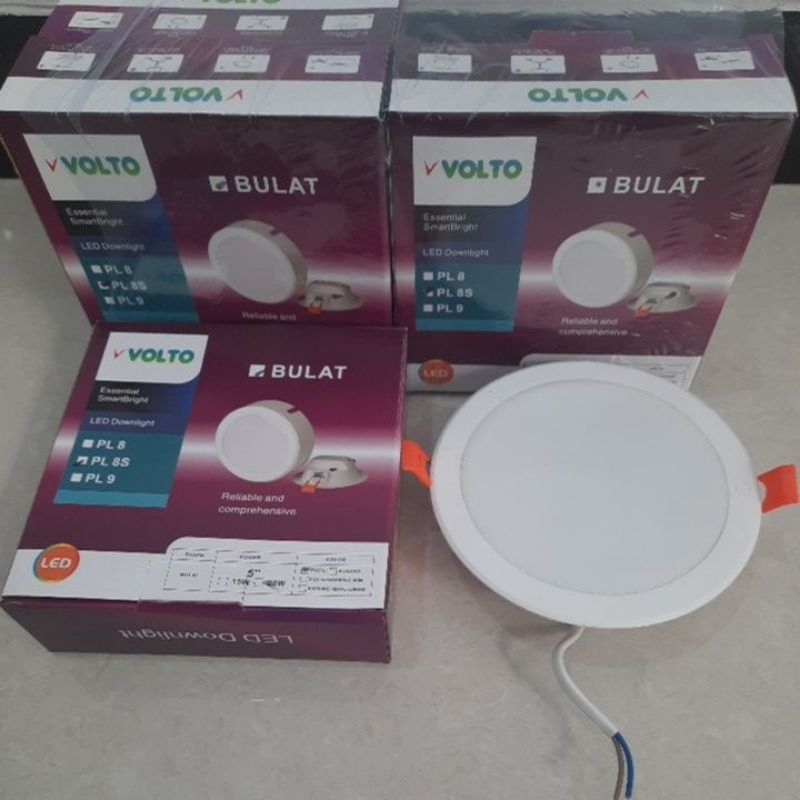 Jual Lampu panel led Volto bulat 20watt SNI led downlight putih ...