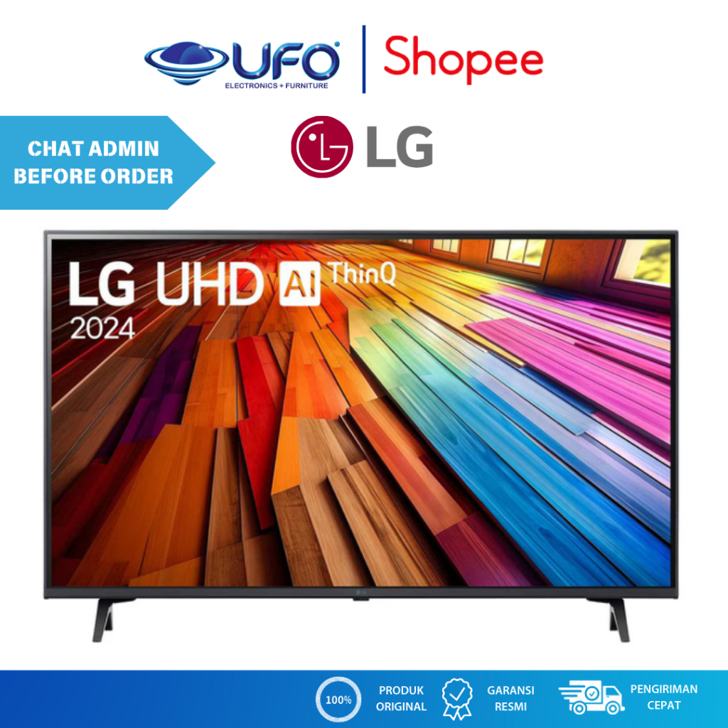 Jual LG 43UT8050PSB LED TV SMART 4K UHD 43 INCH | Shopee Indonesia