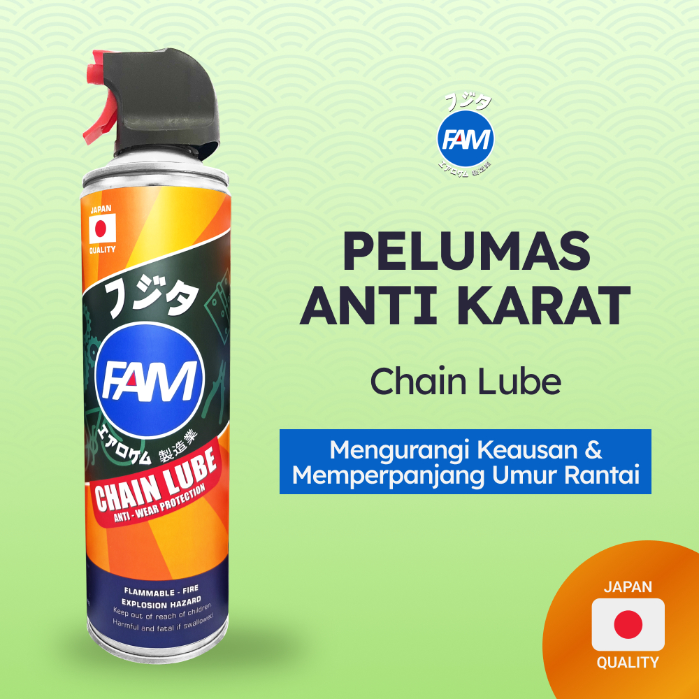 Jual FAM Chain Lube CL401 500ml Anti Rust Formula Pelumas | Shopee ...