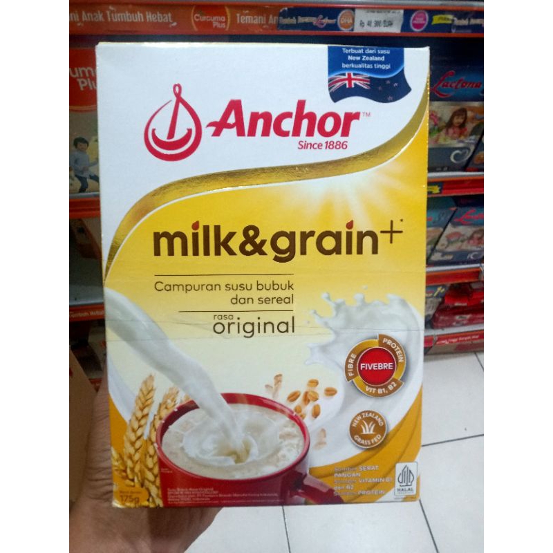Jual ANCHOR MILK & GRAIN+ - SUSU KELUARGA 350gr | Shopee Indonesia