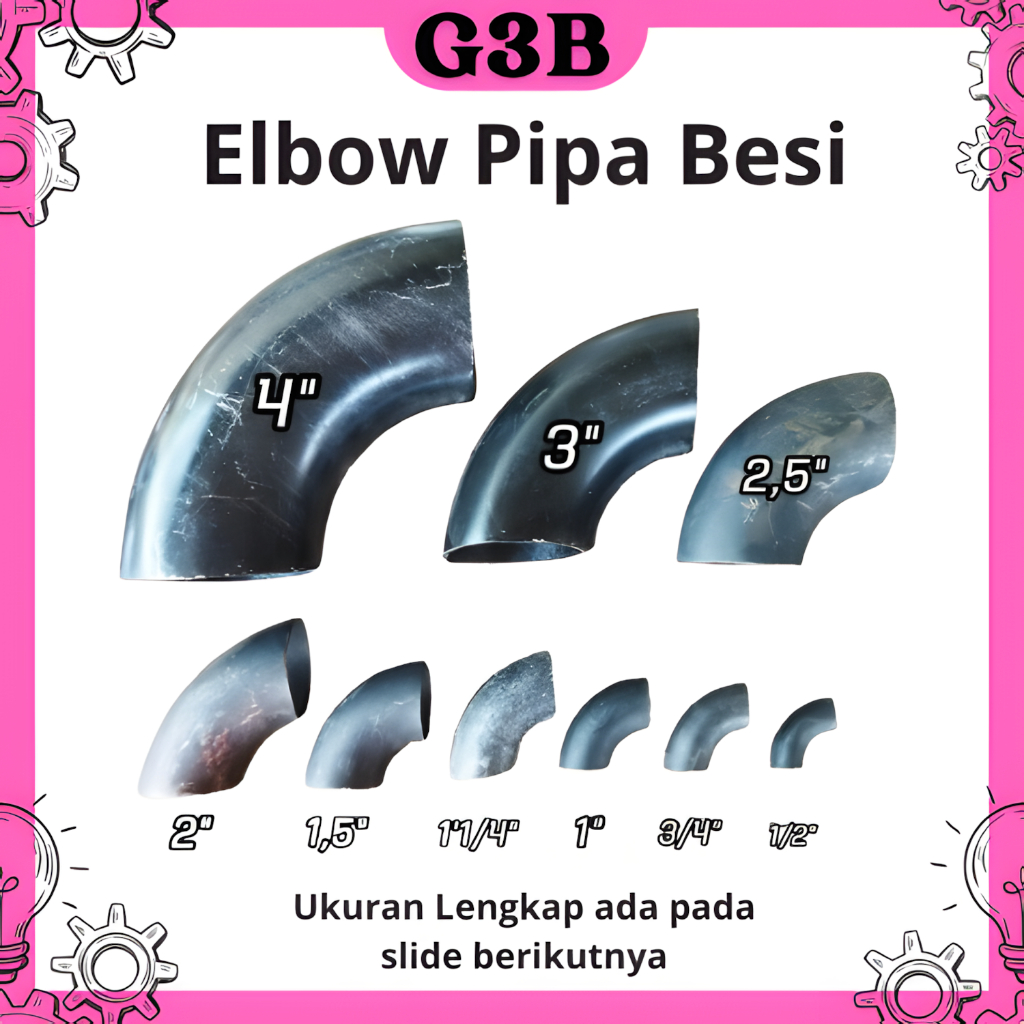 Jual Elbow besi pipa las / elbo Lbow keni knee pipa las knee penyambung ...