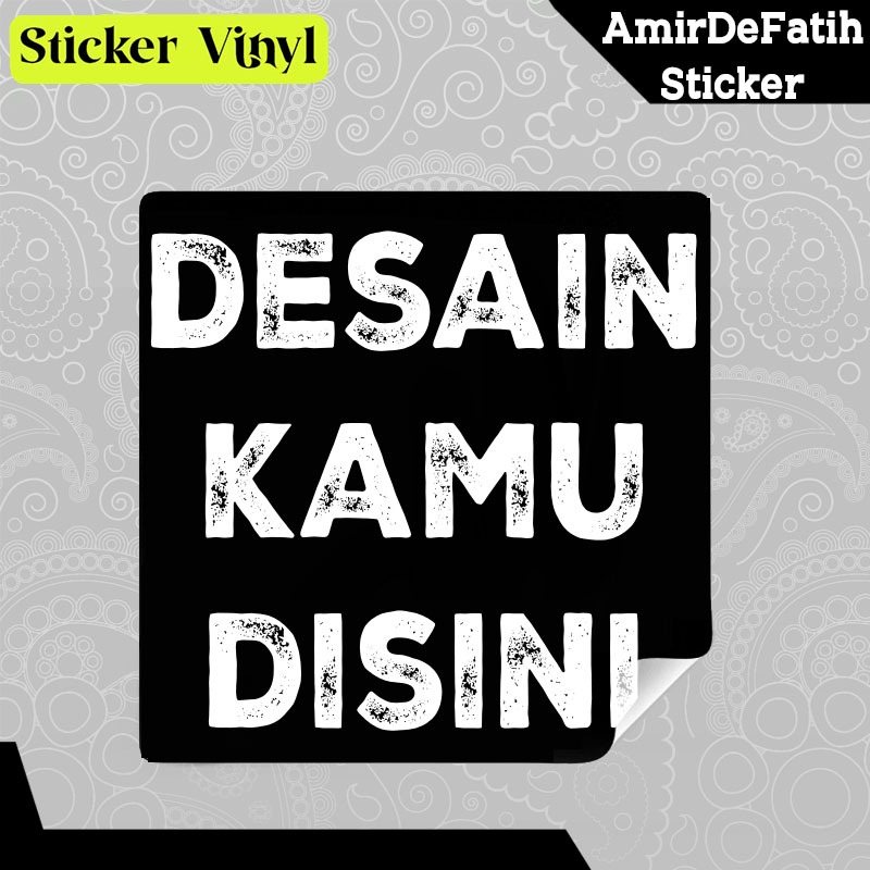 Jual Stiker Sticker Khusus Custom Bahan Vynil Tahan Air Bisa Custom ...