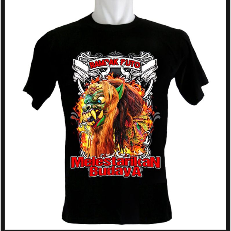 Jual KAOS BARONG RAMPAK BUTO MELESTARIKAN BUDAYA | Shopee Indonesia