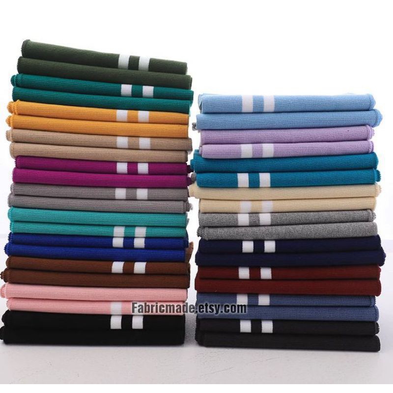 Jual Kain rib bur polyester premium untuk jaket pergelangan tangan ...