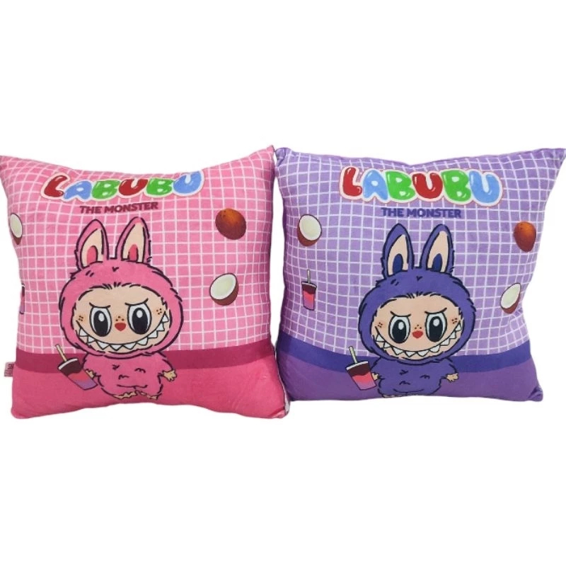 Jual Boneka Bantal Labubu ukuran 35cm bahan yelvo halus lembut | Shopee ...