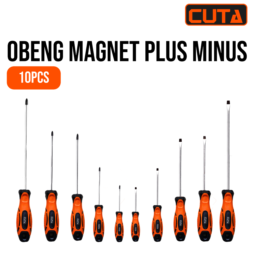 Jual CUTA Obeng Magnet Set Obeng Philips Plus Minus PH SL Obeng Listirk ...