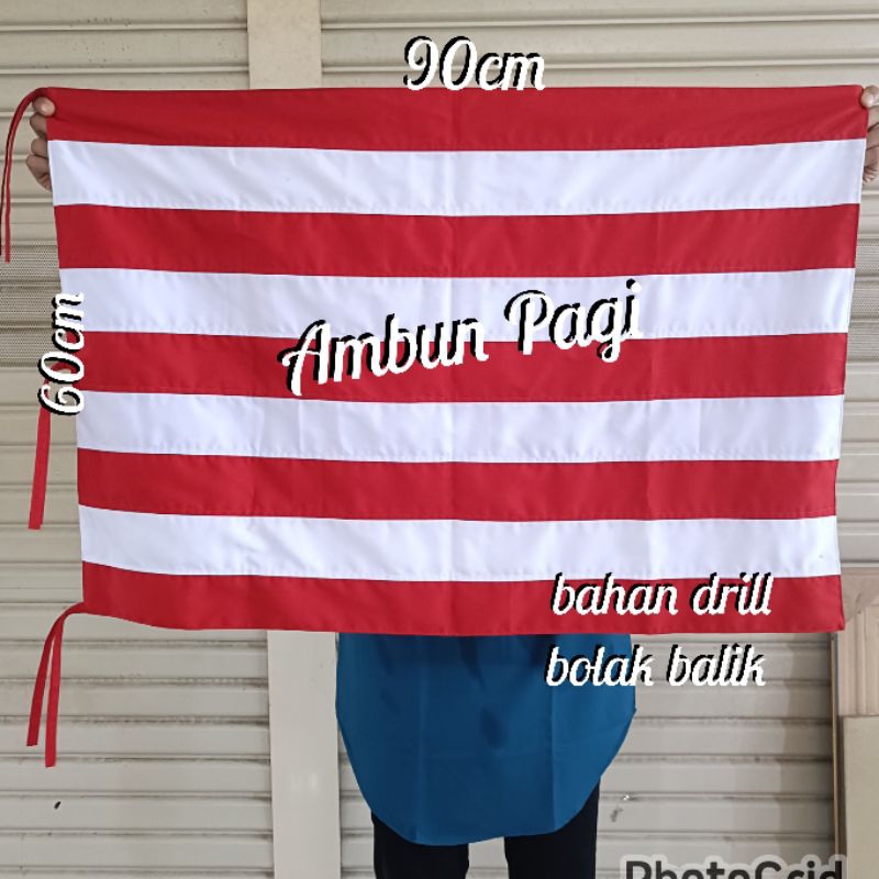 Jual best seller bendera ular bendera perang TNI uk. 60cm x 90cm bolak ...