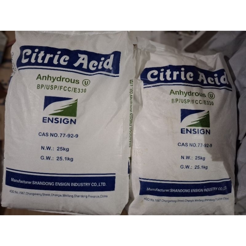 Jual CITRIC ACID ANHYDROUS / ASAM SITRAT / CITRUN 25 KG | Shopee Indonesia