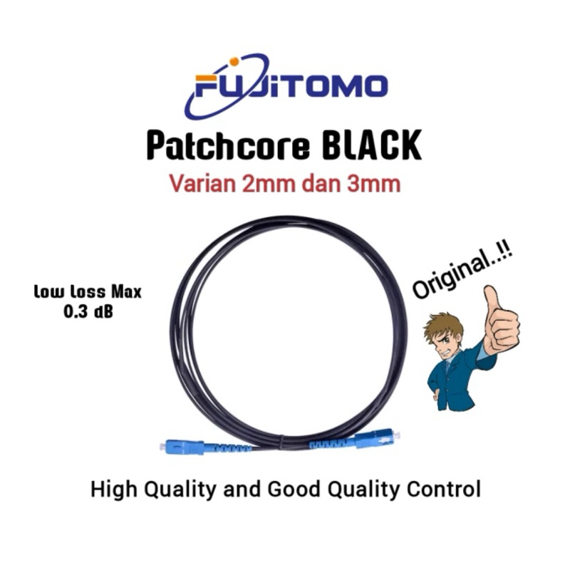 Jual FUJITOMO Patchcore Black 3M 2MM | Shopee Indonesia