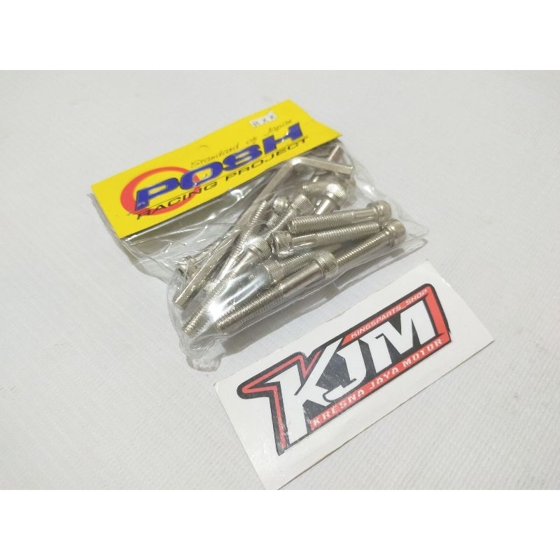 Jual BAUT BAK KALTER BAK MESIN L STAINLIS SET KANAN KIRI MAGNET KOPLING RX KING | Shopee Indonesia