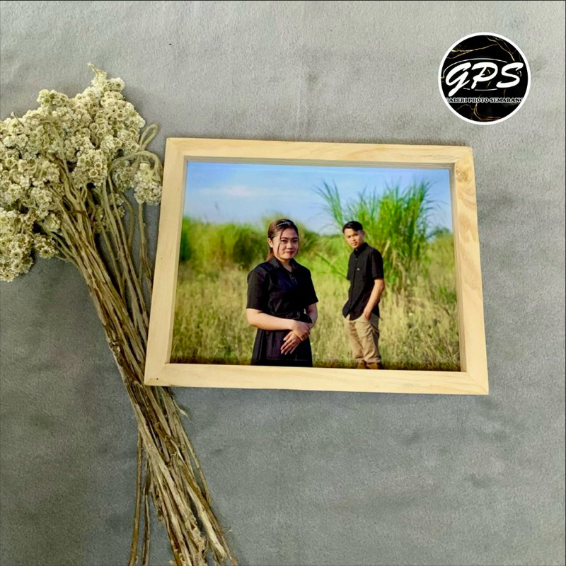 Jual pigora bingkai frame kayu ukuran 6R sudah + cetak foto aesthetich ...