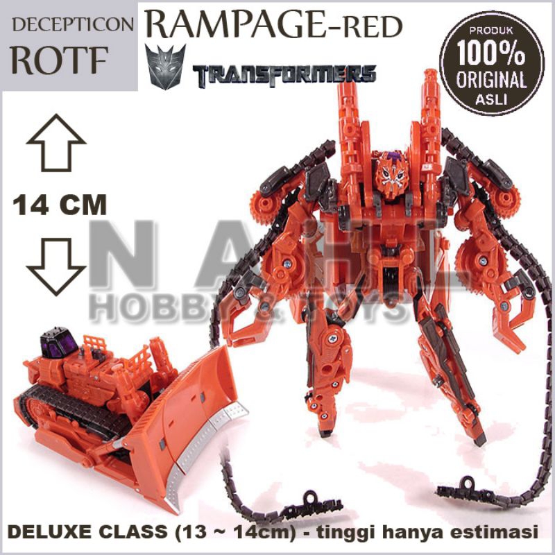 Jual Robot Transformers ROTF DECEPTICON RED RAMPAGE - Deluxe Class ...