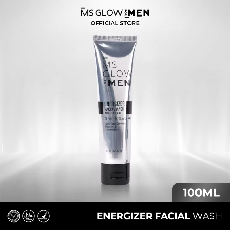 Jual MS GLOW FOR MEN - ENERGIZER FACIAL WASH - 100 ML | Shopee Indonesia