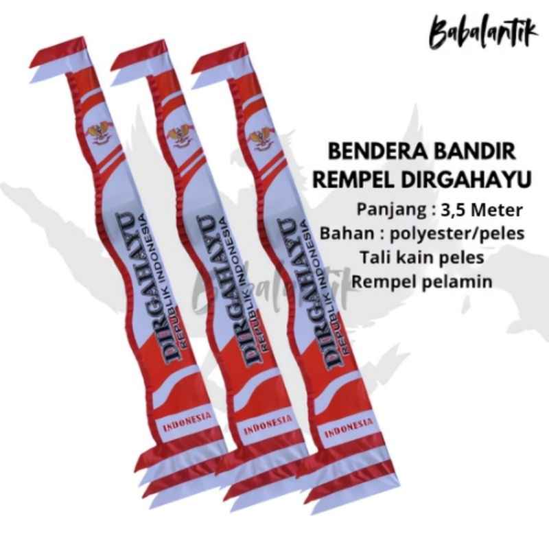 Jual BENDERA BANDIR REMPEL MERAH PUTIH (3,5 Meter) | Shopee Indonesia