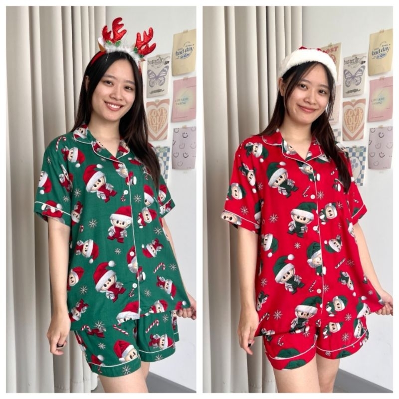 Jual GOODNITES - Piyama rayon Labubu Christmas 827A 827B (M-L-XL) GNE ...
